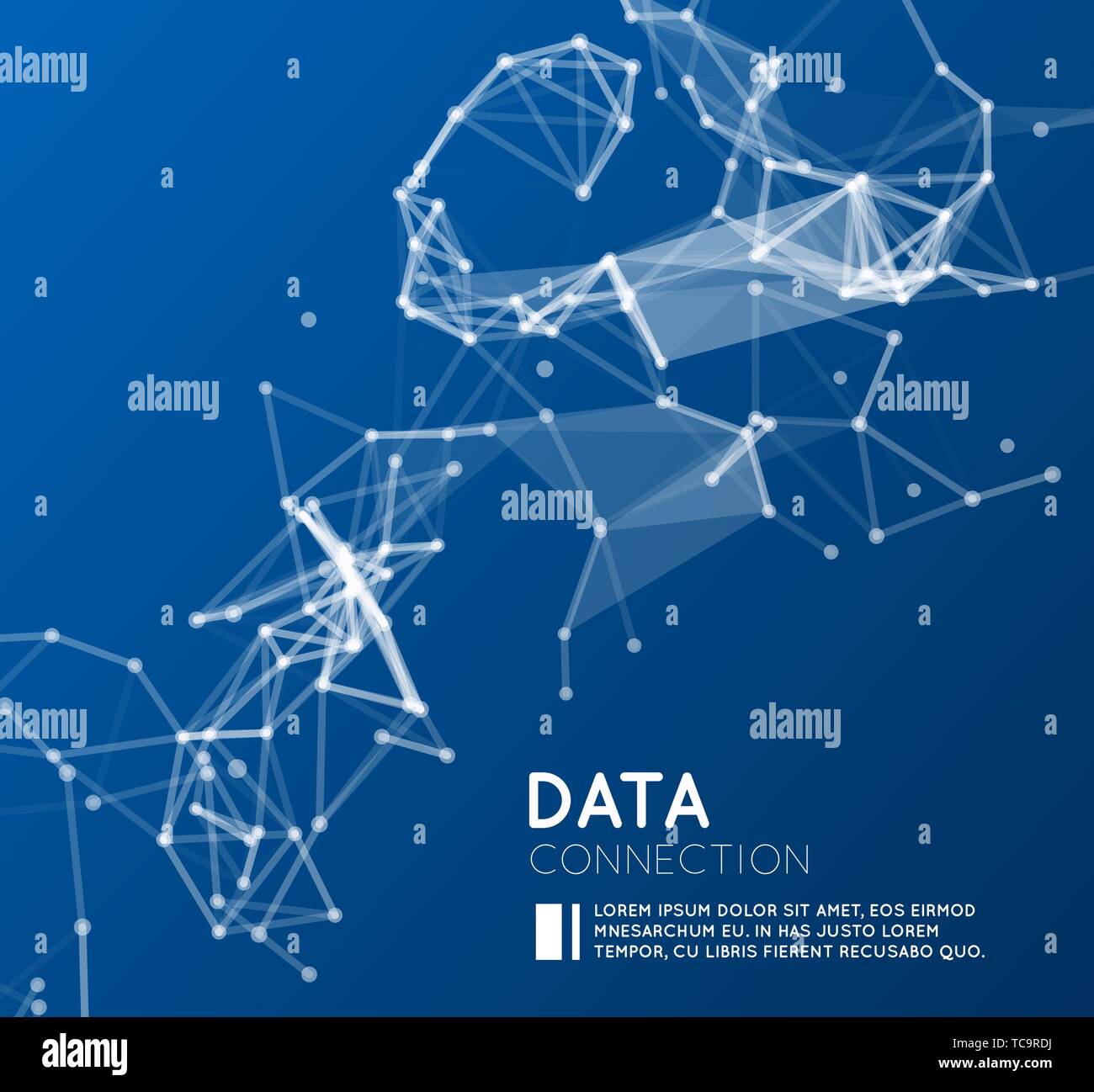 Abstract network data connection. Vector technology background Stock ...
