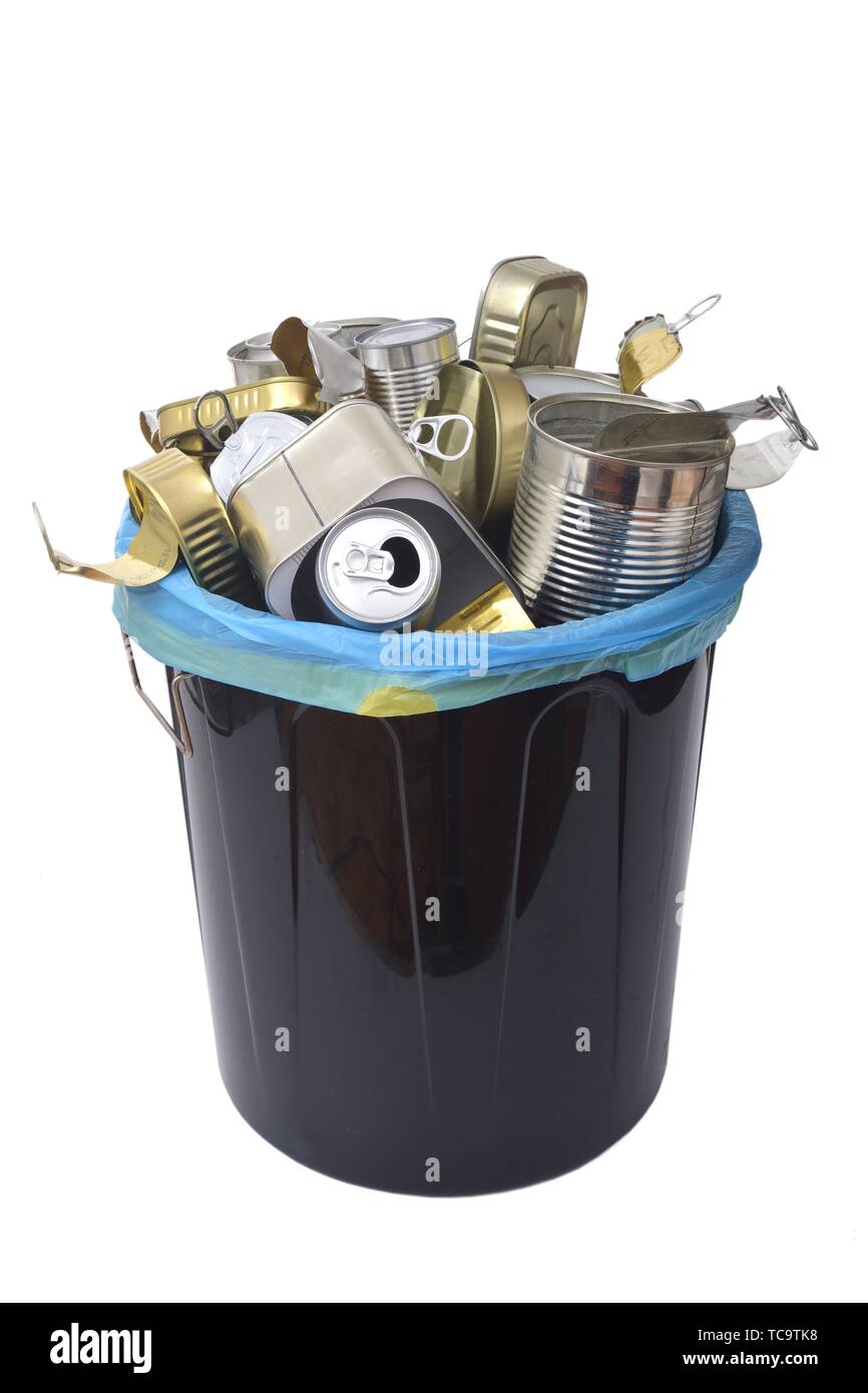 Garbage can food waste Cut Out Stock Images & Pictures - Alamy