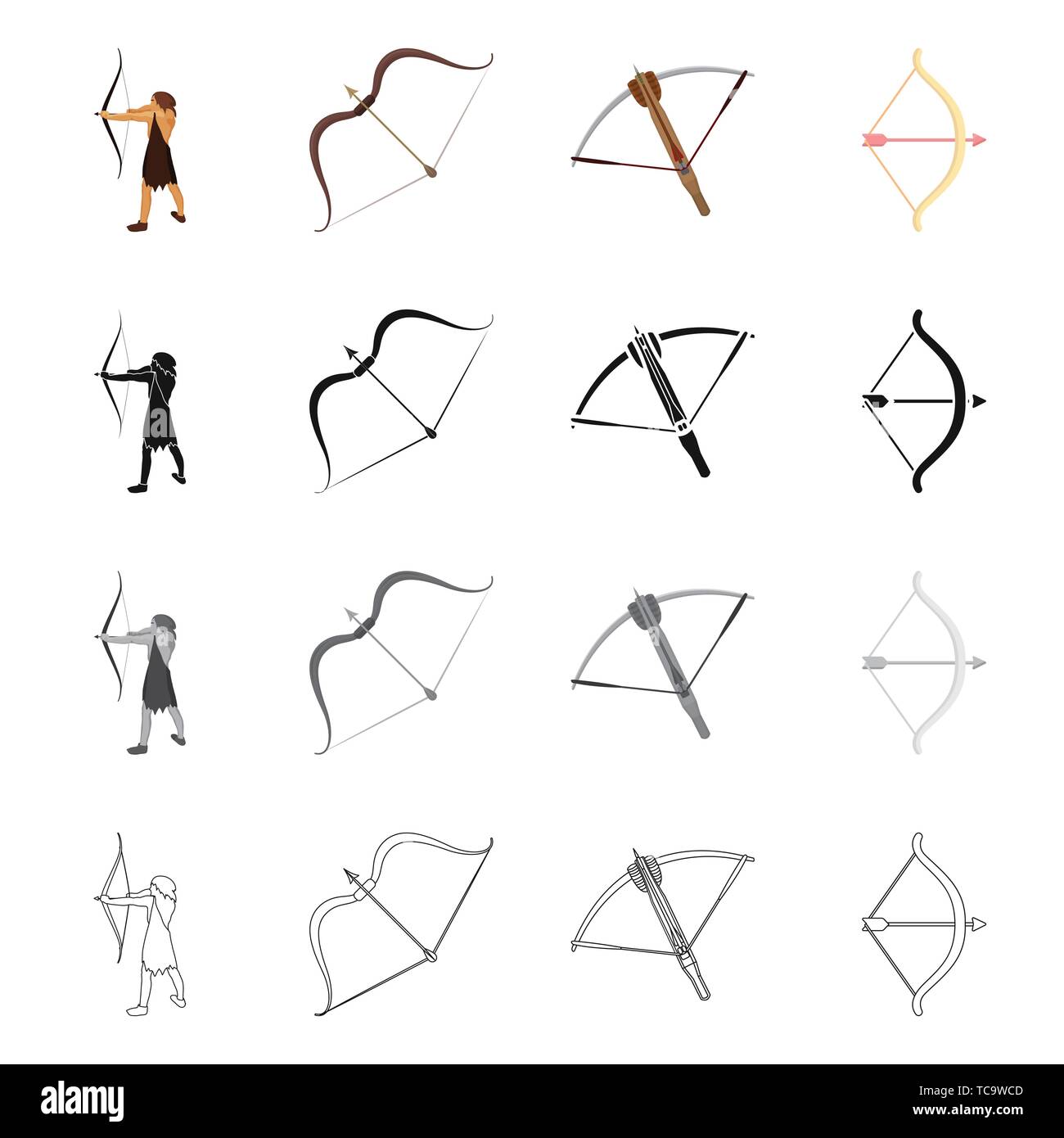 Vector design of hand and tribal sign. Collection of hand and nature ...