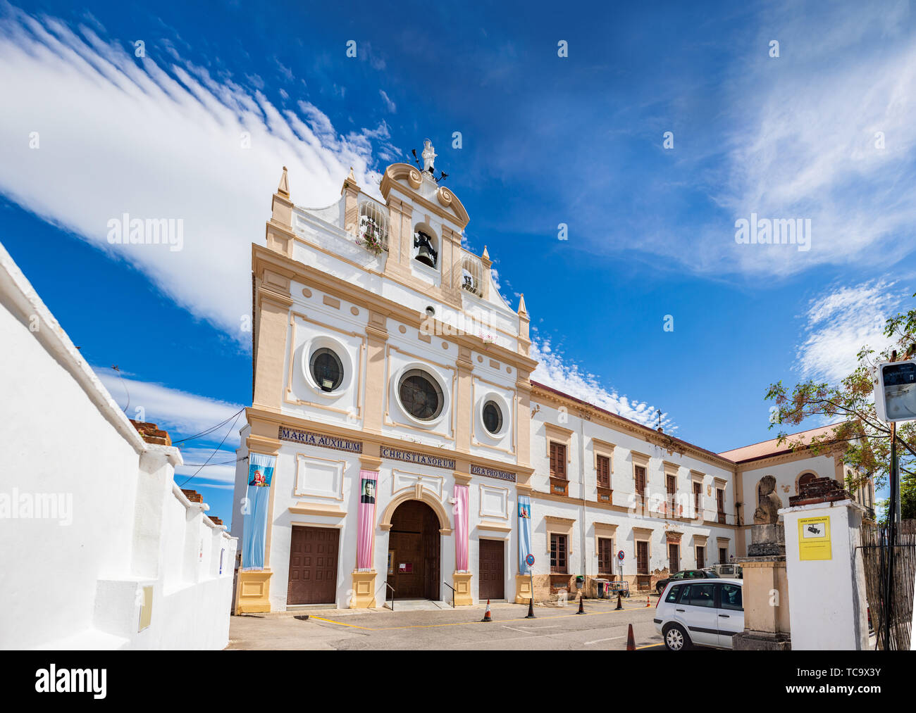 RONDA, SPAIN - CIRCA MAI, 2019: The Santuario de Maria Auxiliadora ...
