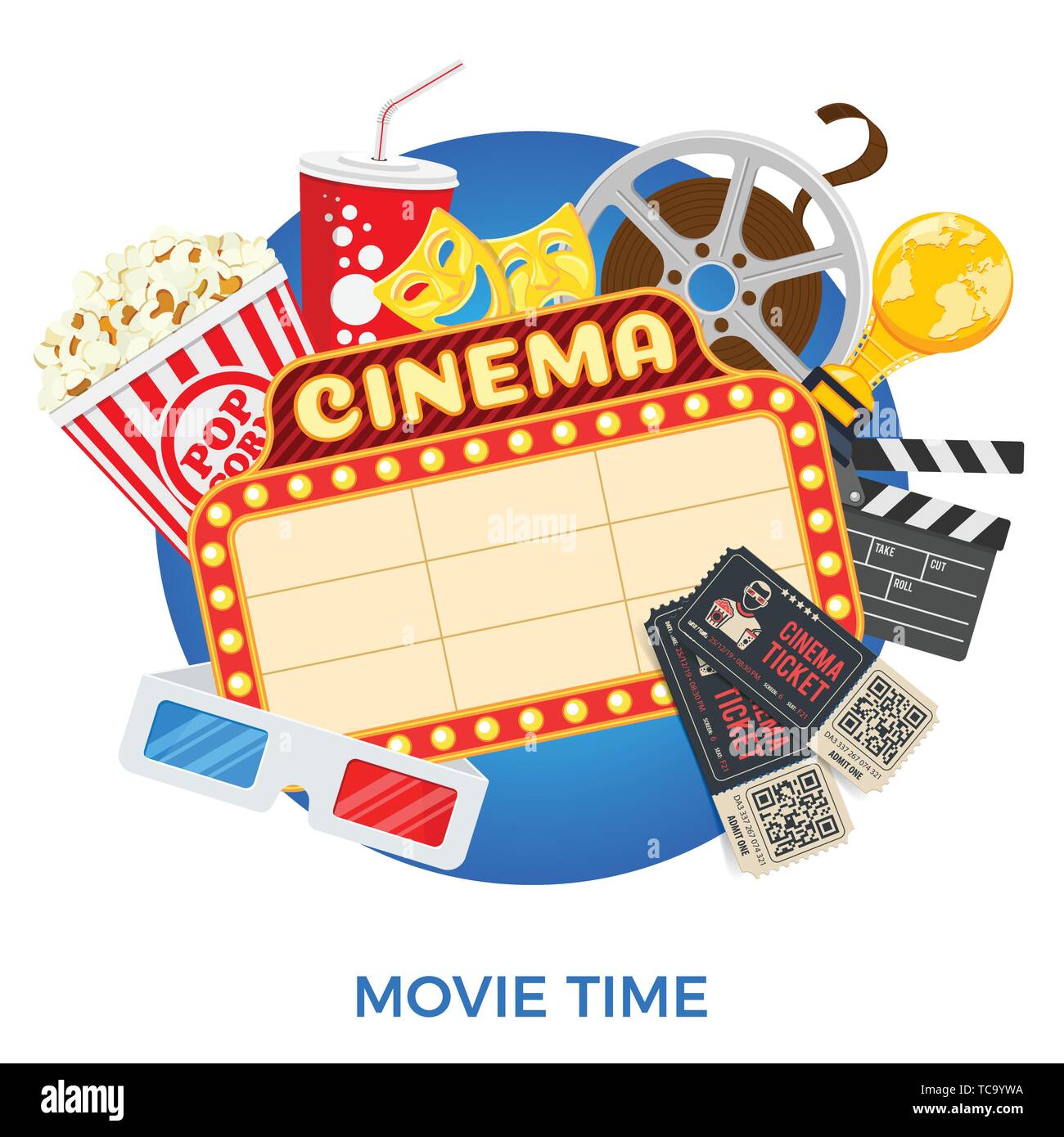 Cinema and Movie Banner Stock Vector Image & Art - Alamy