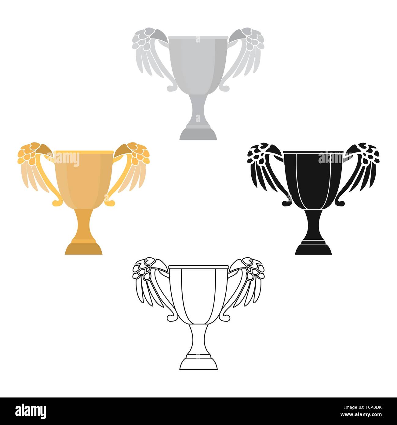Challenge cup icon in cartoon,black style isolated on white background ...