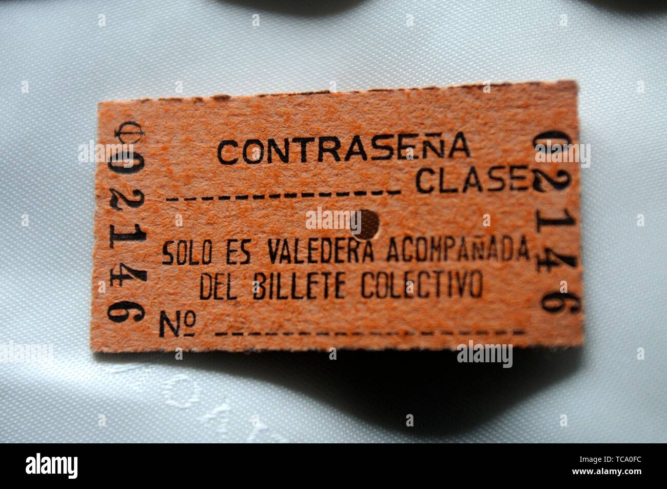 Spain train ticket hi-res stock photography and images - Alamy