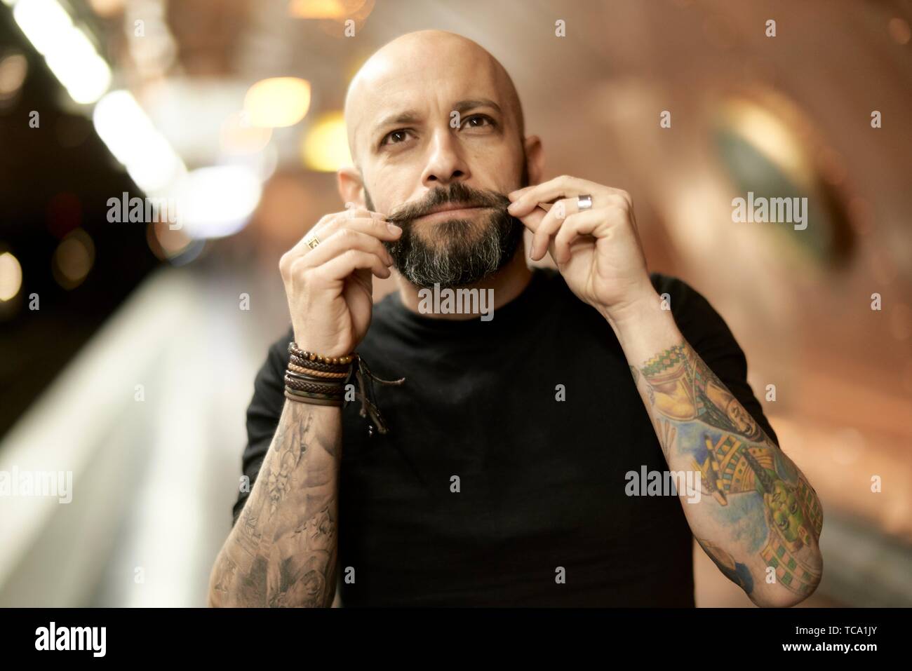 Man hand gesture hand forming hi-res stock photography and images - Alamy