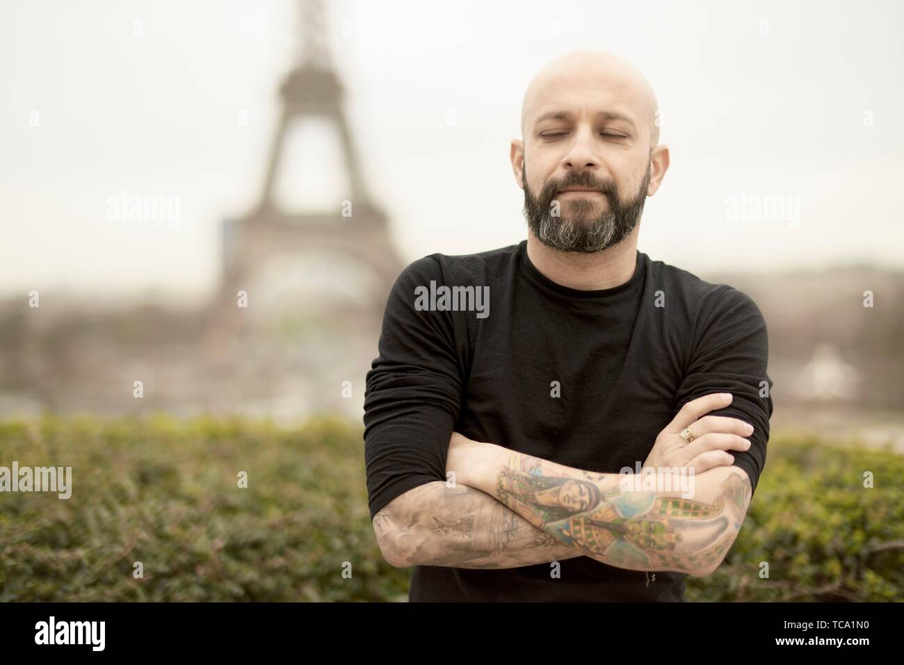 man in Paris, France Stock Photo - Alamy