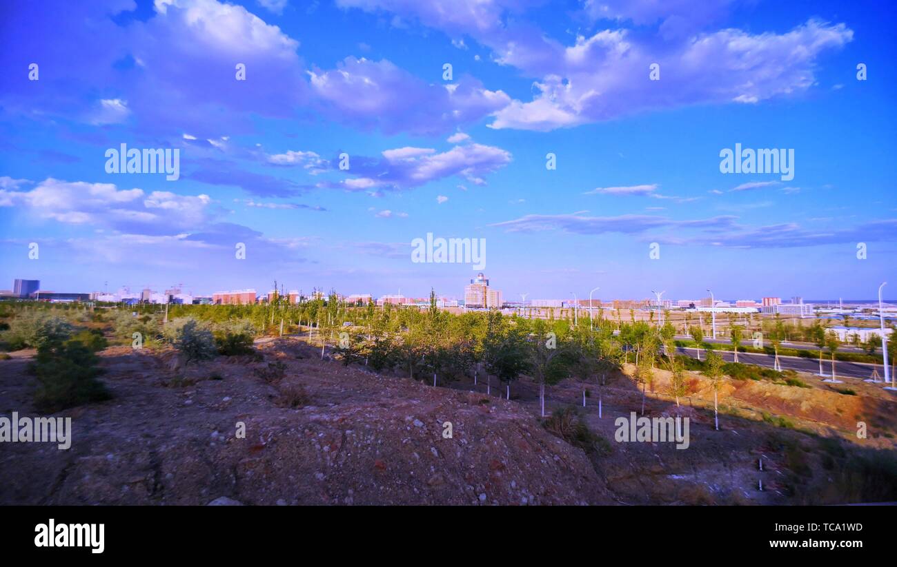 Landscape of the Karamay Stock Photo - Alamy