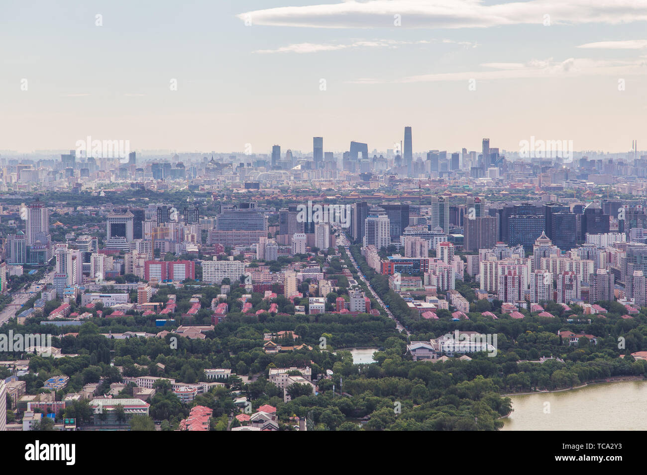 Roofs and landmarks downtown daylight and vision hi-res stock ...