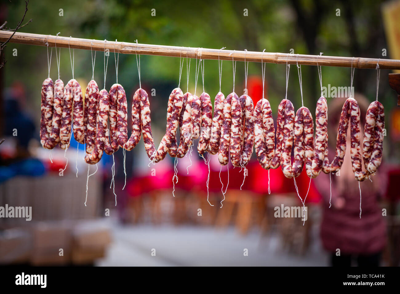 Slow Wall Long Street Banquet Stock Photo - Alamy