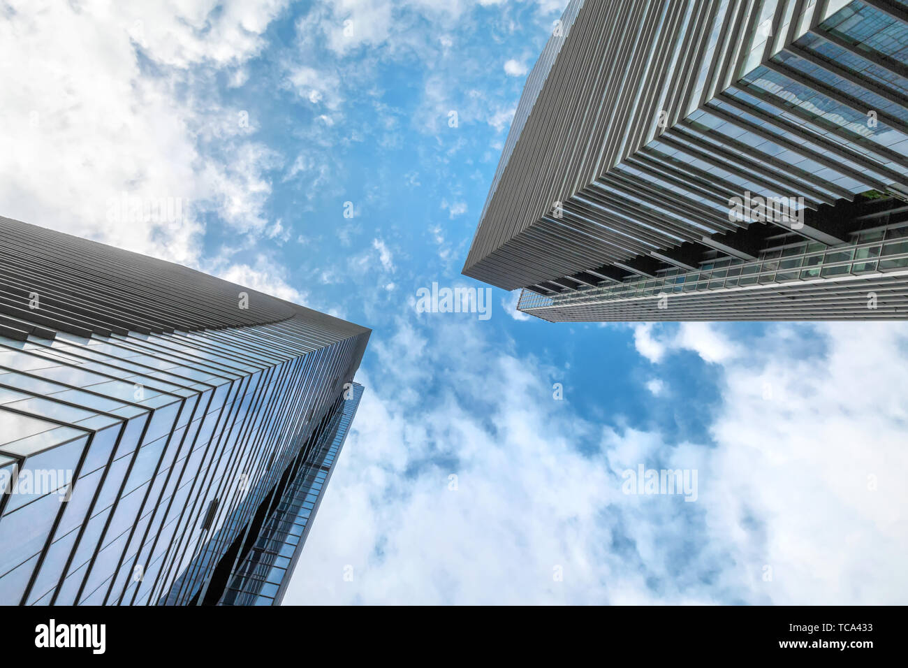 Slap skyscrapers on your back Stock Photo - Alamy