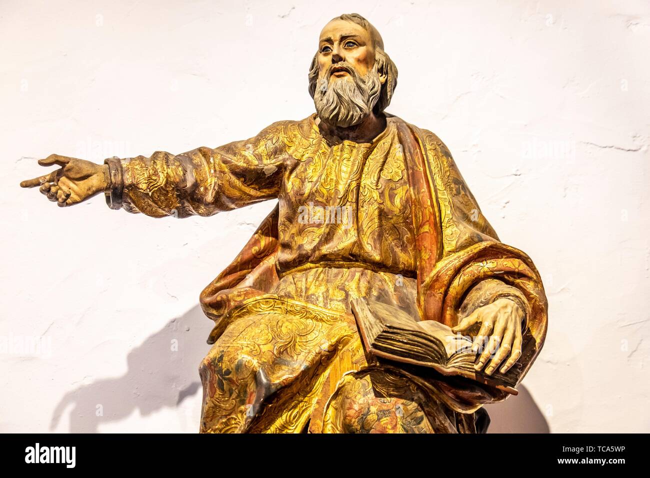 Statue of Saint Peter in the Diocesan Museum of Sacred Art, Cathedral ...