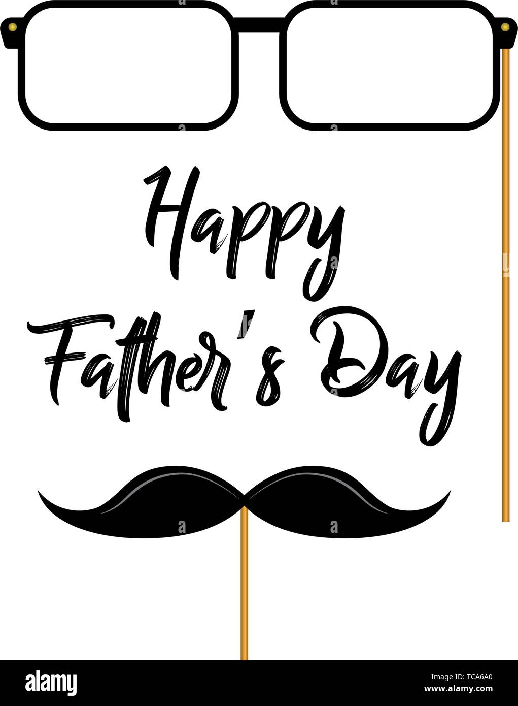 Happy Father's Day calligraphic lettering design Stock Vector Image ...