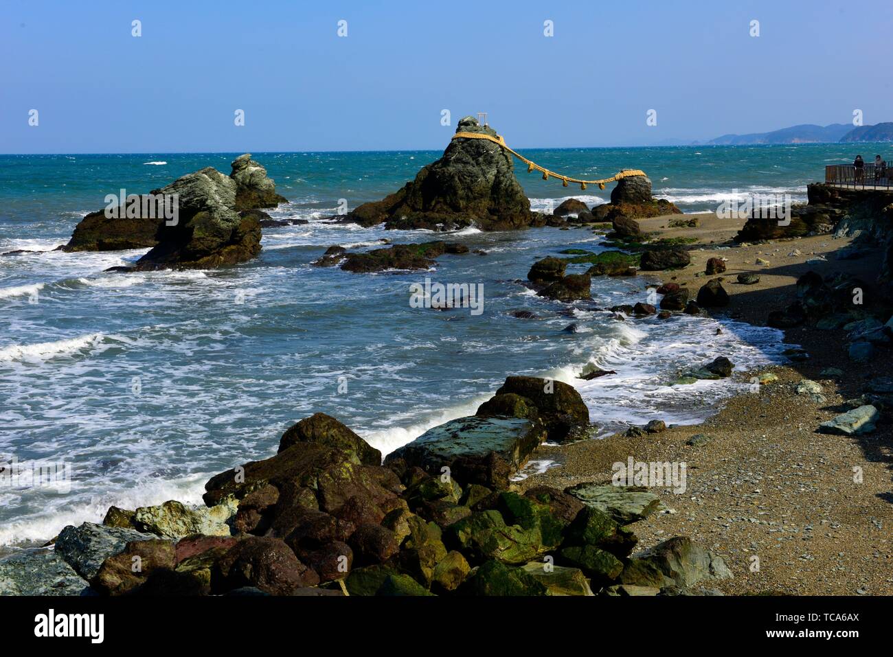 The Married Couple Rocks, or Meoto Iwa, Ise, Japan, Asia Stock Photo ...
