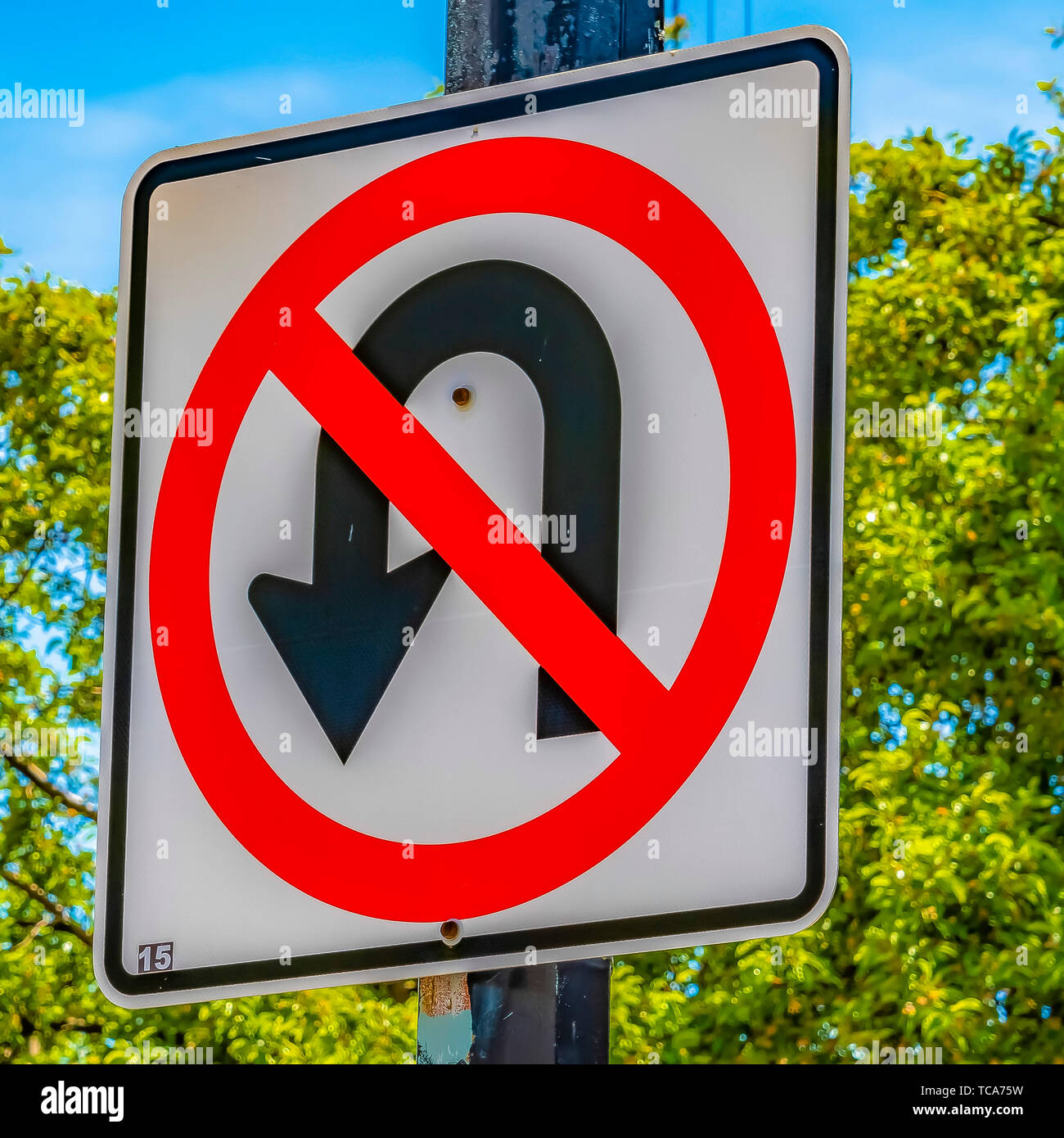 U Turn Sign High Resolution Stock Photography and Images - Alamy