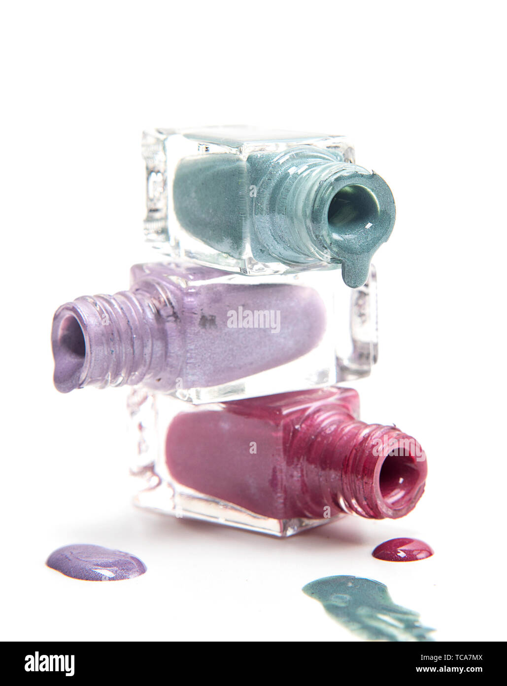 A combination of nail polish Stock Photo - Alamy