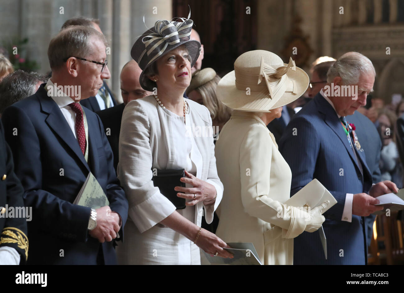 (left to right) Philip May, Prime Minister Theresa May, The Duchess of ...