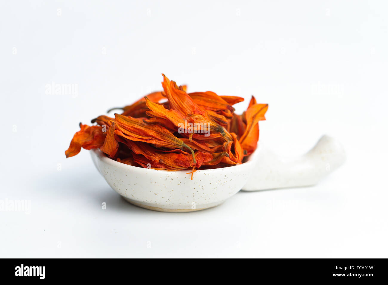 Lily flower tea Stock Photo - Alamy