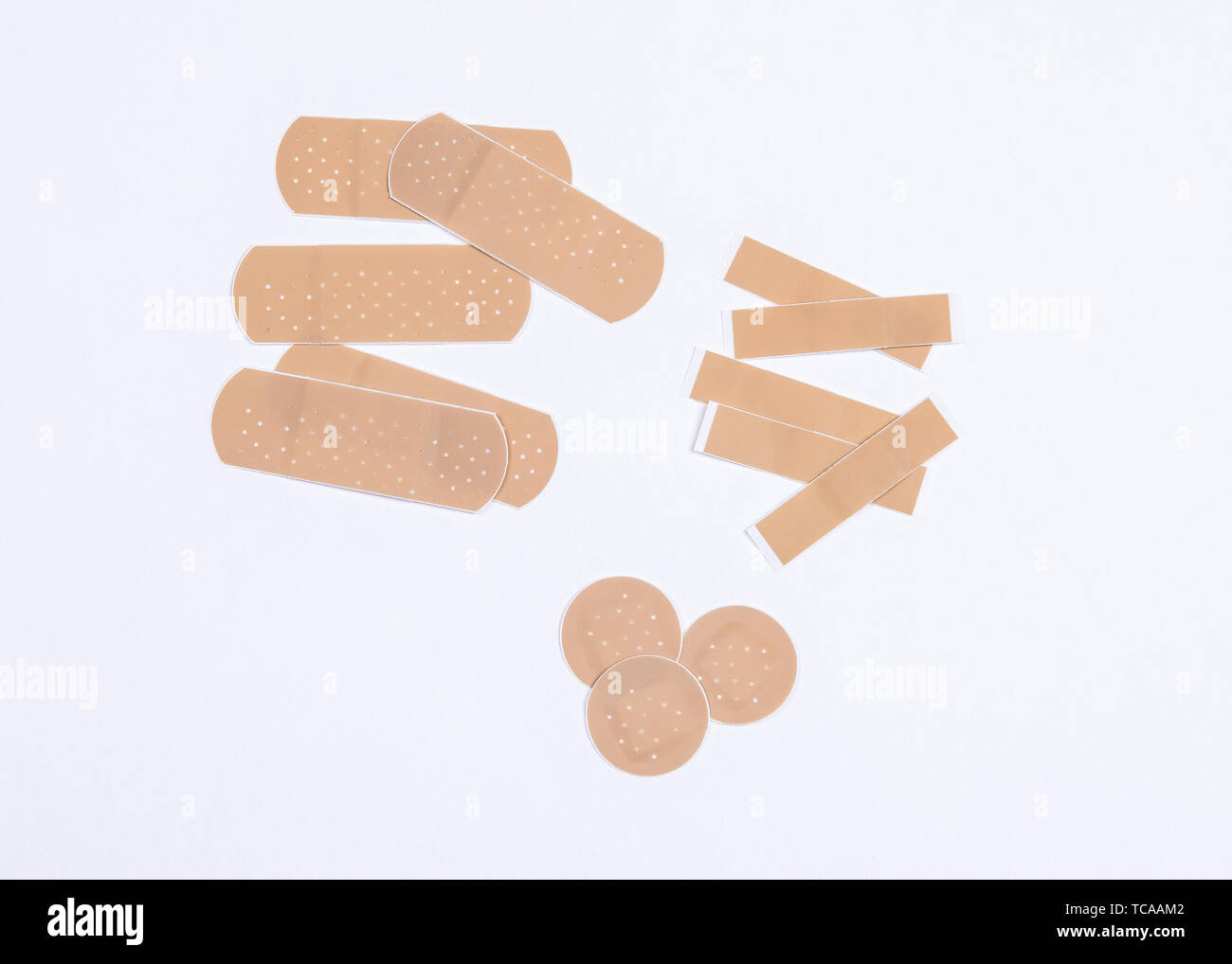 Set of white plasters hi-res stock photography and images - Alamy