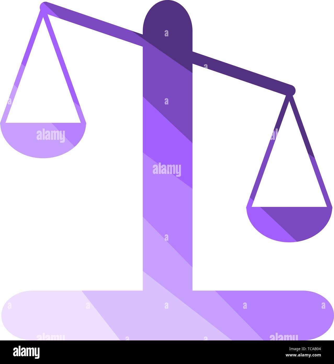 Scale Icon. Flat Color Ladder Design. Vector Illustration Stock Vector ...