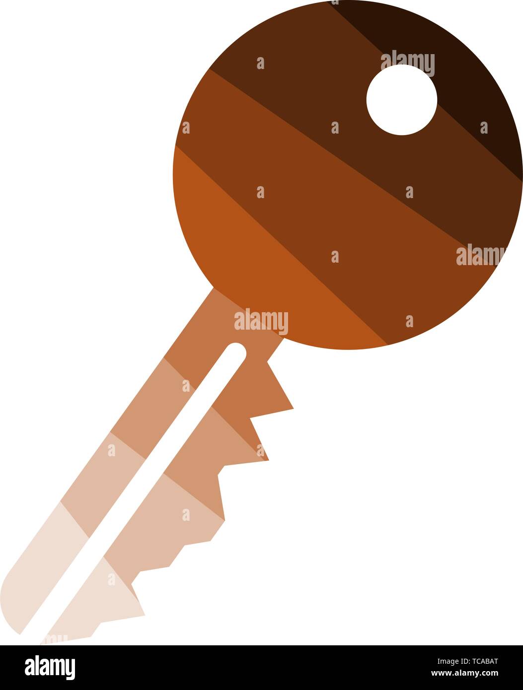 Key Icon. Flat Color Ladder Design. Vector Illustration Stock Vector ...