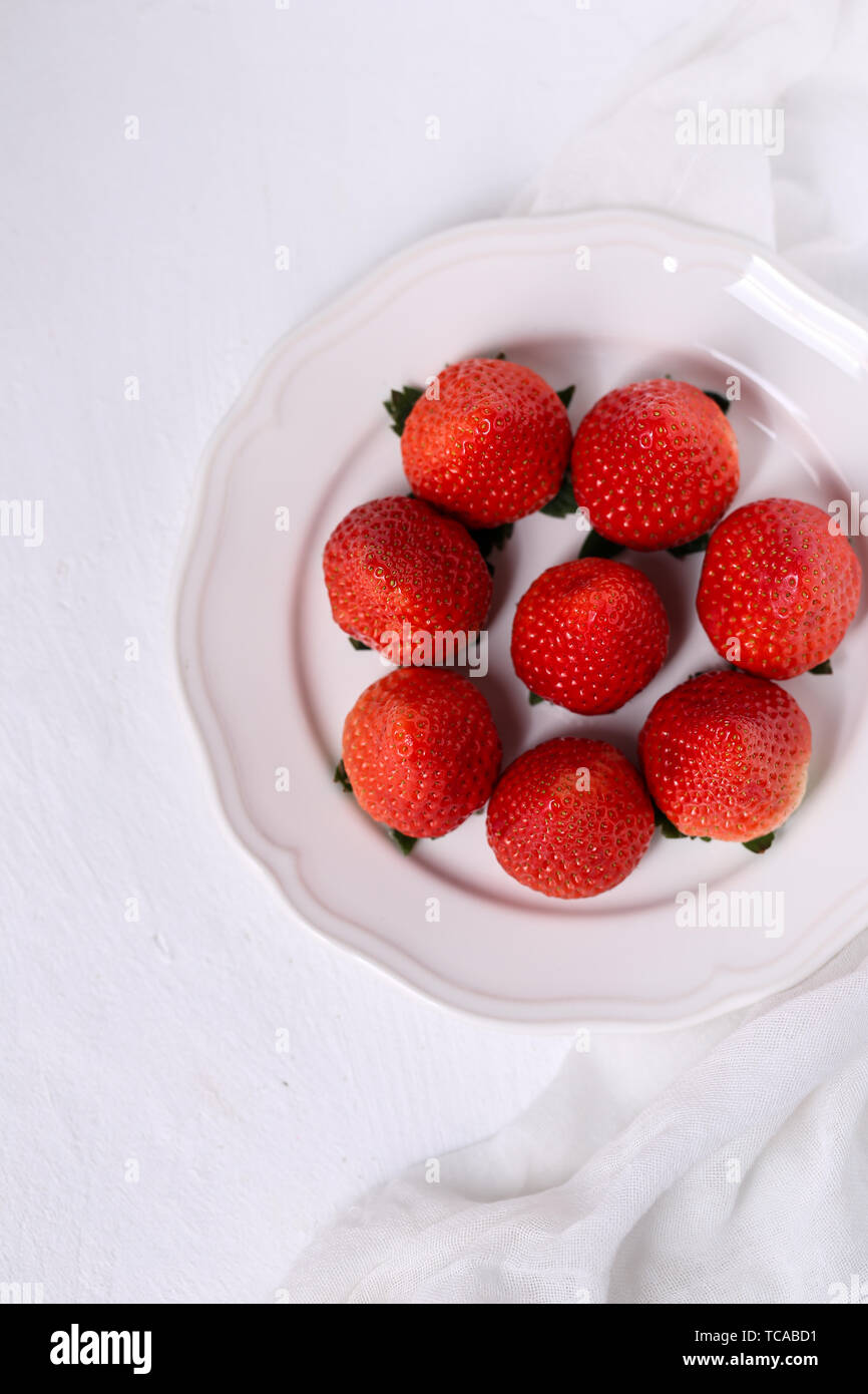 Strawberry still life Stock Photo - Alamy