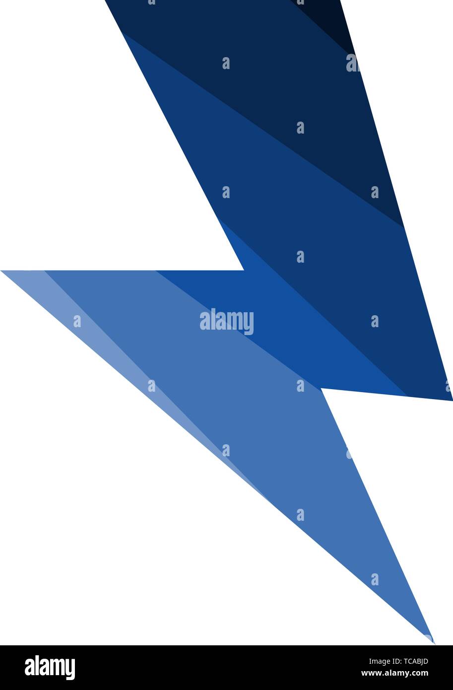 Reversed Bolt Icon. Flat Color Ladder Design. Vector Illustration Stock ...