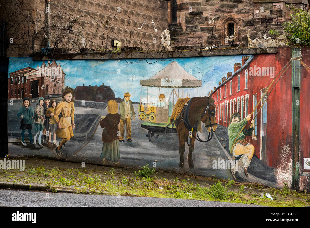 Work underway at the Townsend Street interface gates which form part of ...