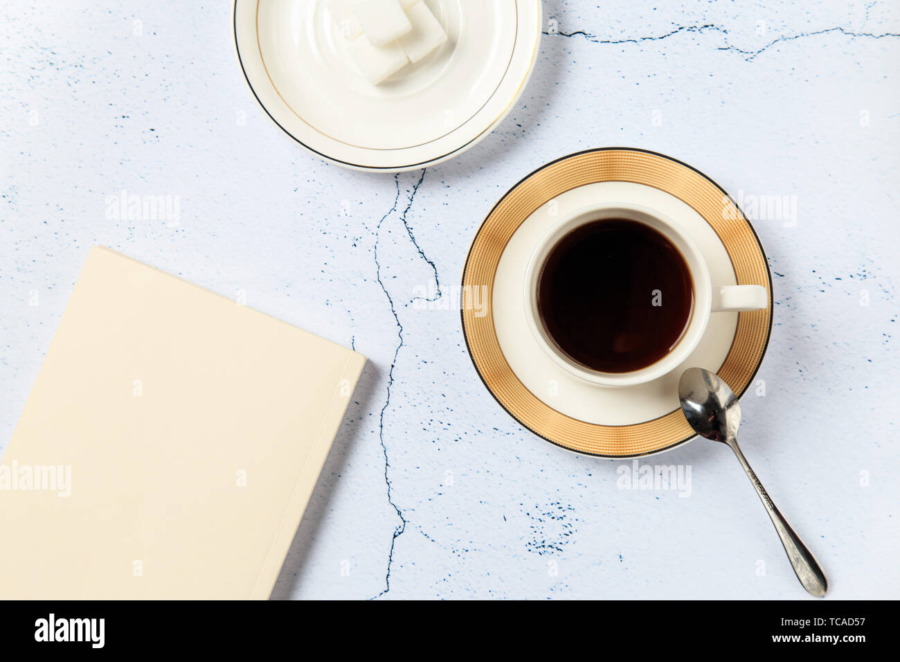 Intense coffee and coffee beans Stock Photo - Alamy