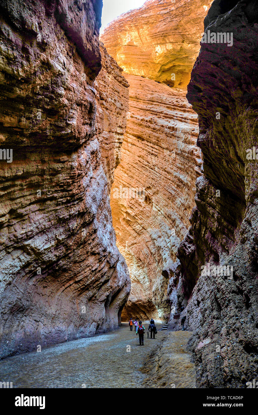 Aksukuqa Tianshan Mystery Grand Canyon, Xinjiang Stock Photo - Alamy