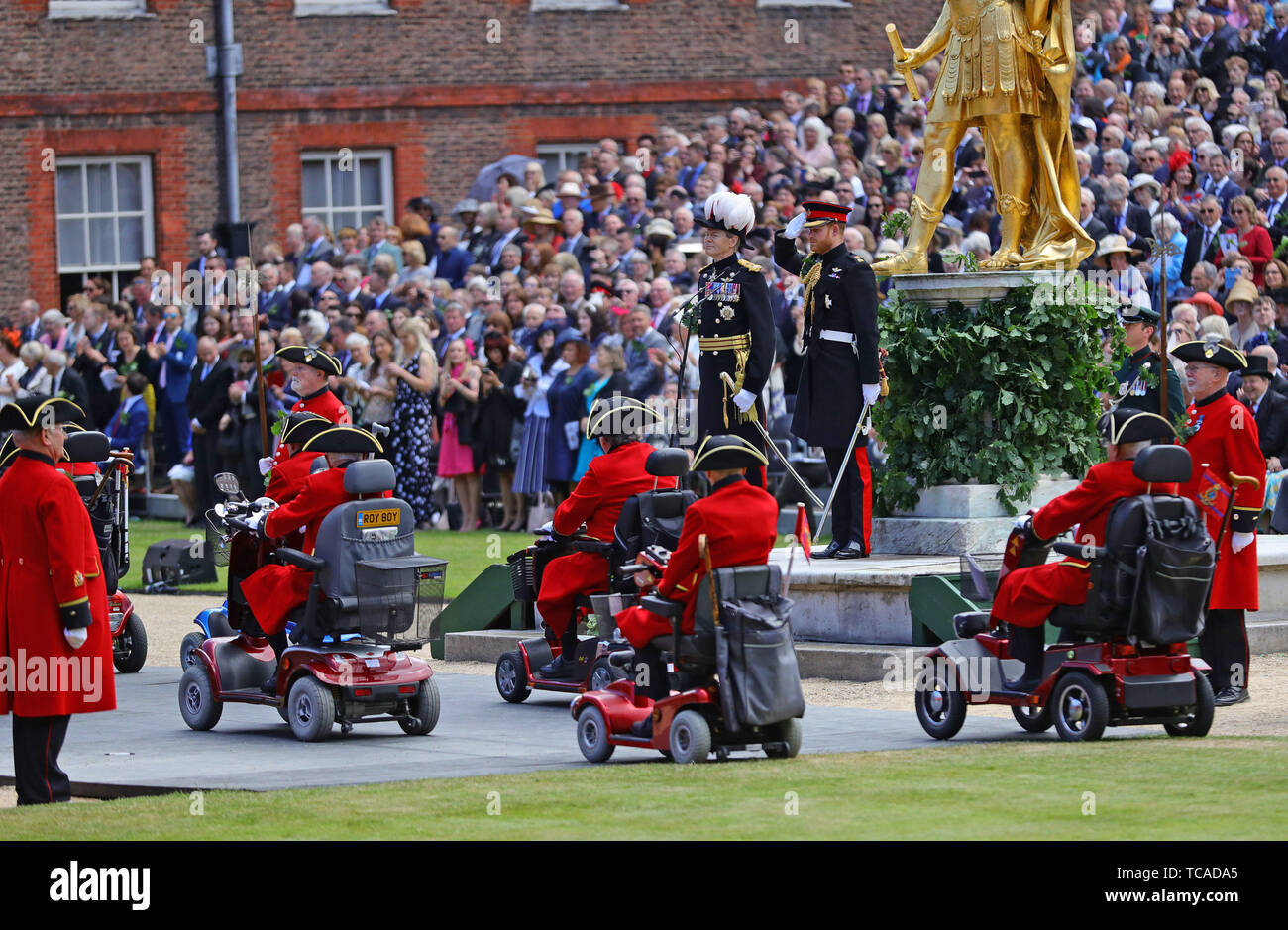 The Duke of Sussex (centre right) during Founder's Day celebrations at ...
