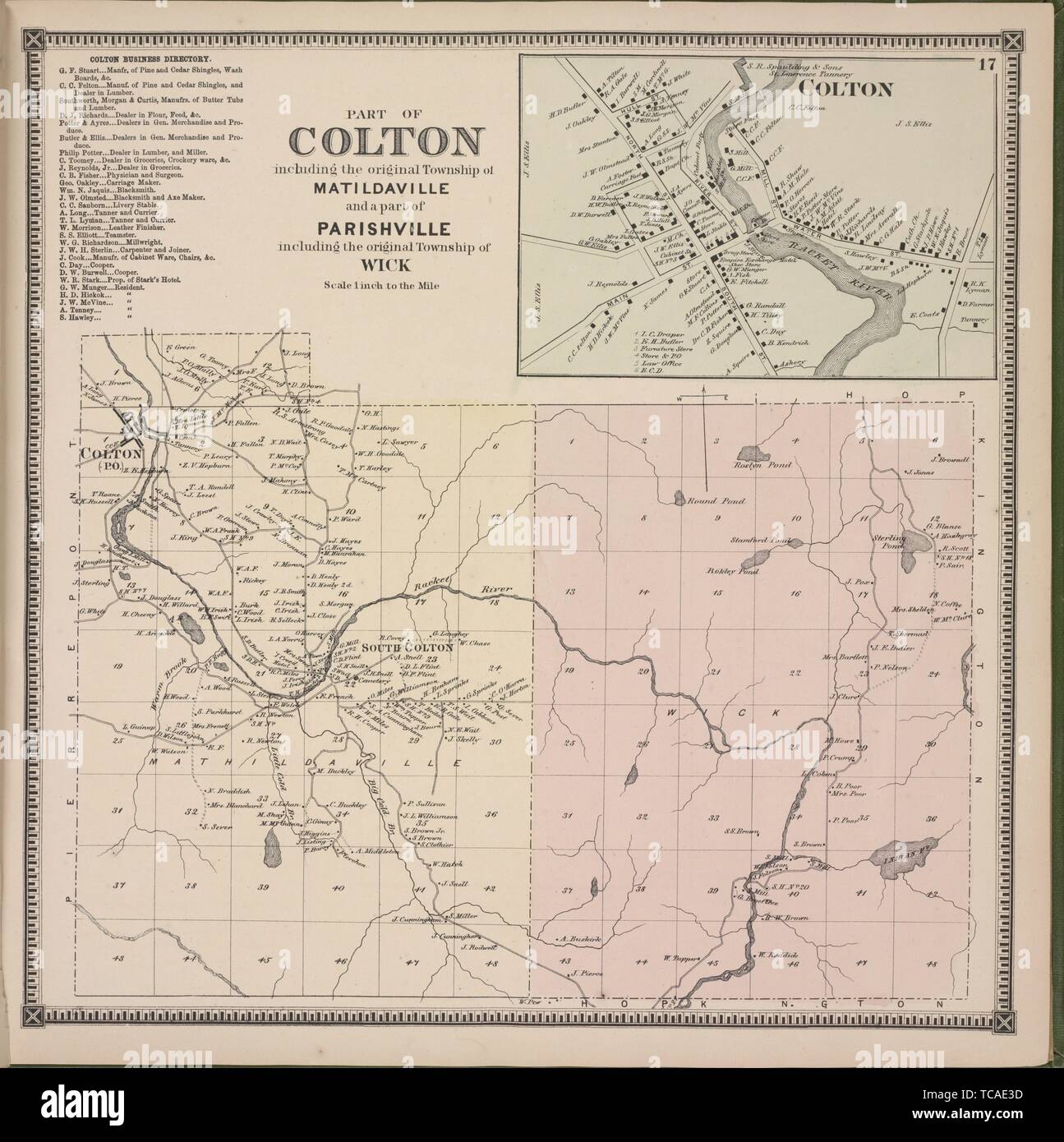 Colton Plan Or Map Of Philadelphia High Resolution Stock Photography ...