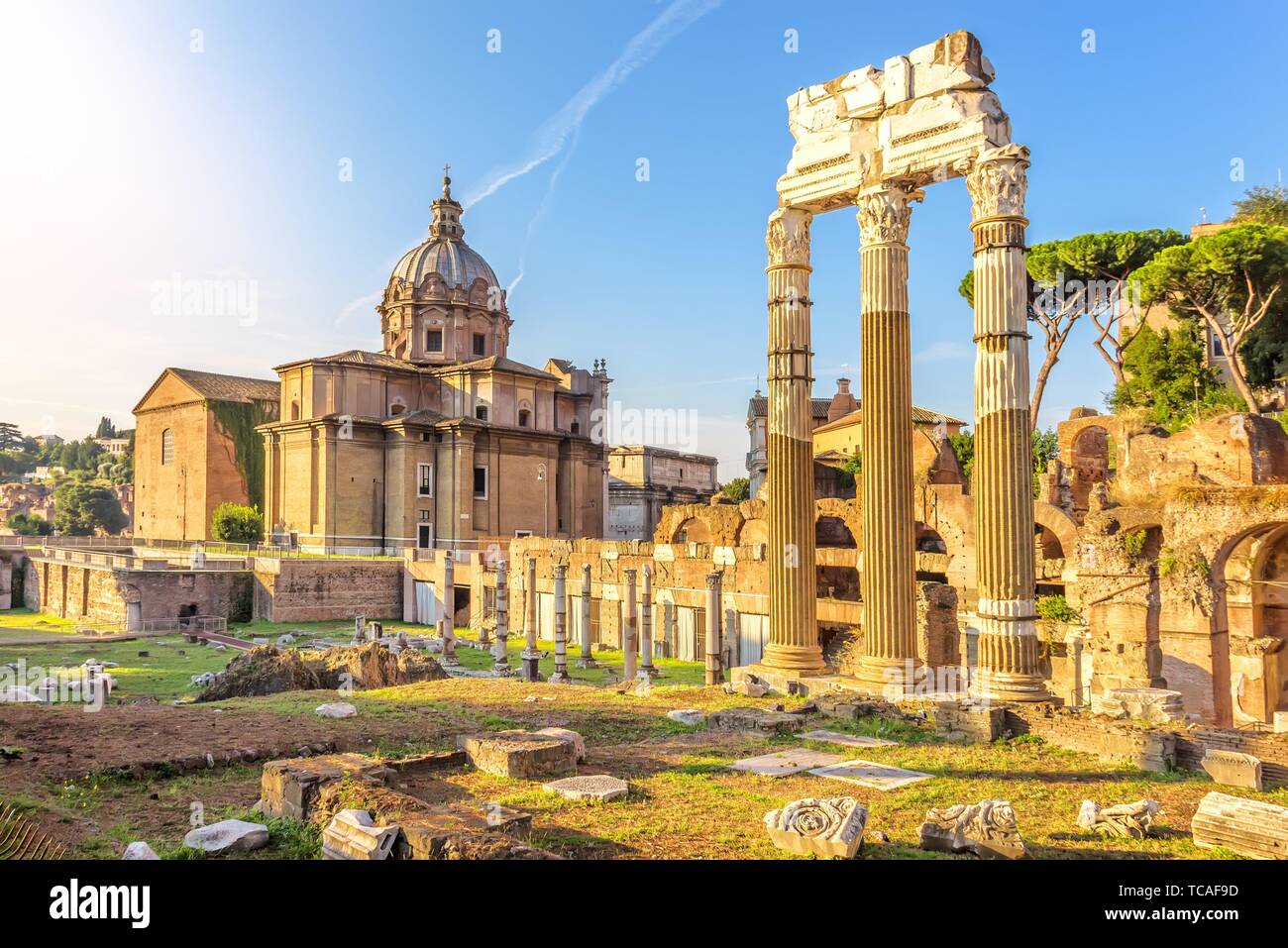 Temple of julius caesar rome hi-res stock photography and images - Alamy