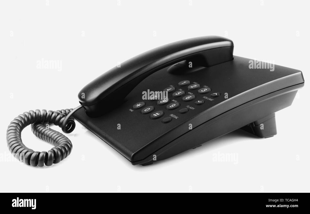 White background telephone Black and White Stock Photos & Images - Alamy
