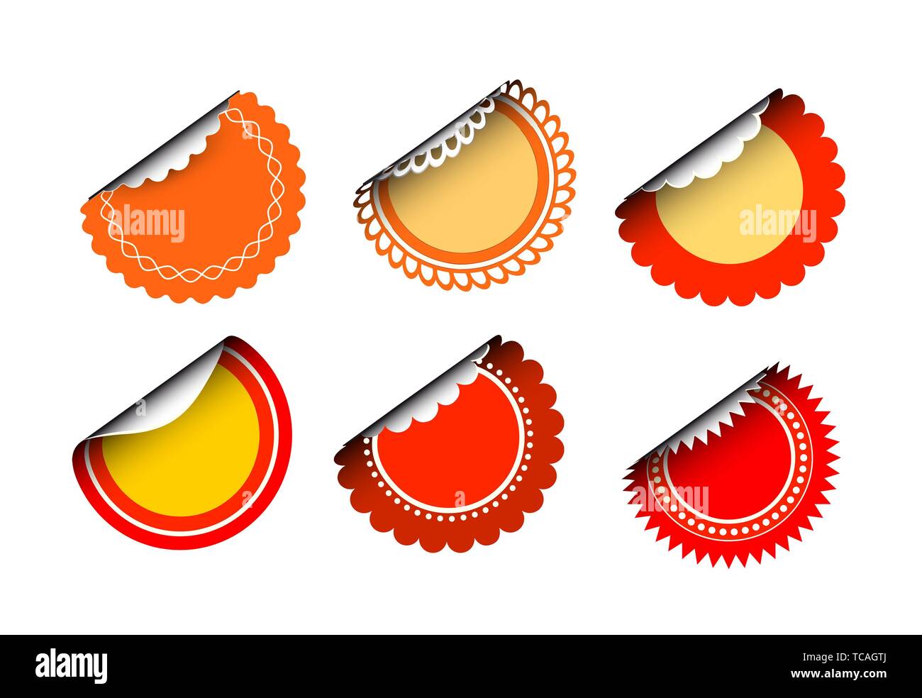 Set Of Round Labels High Resolution Stock Photography and Images - Alamy