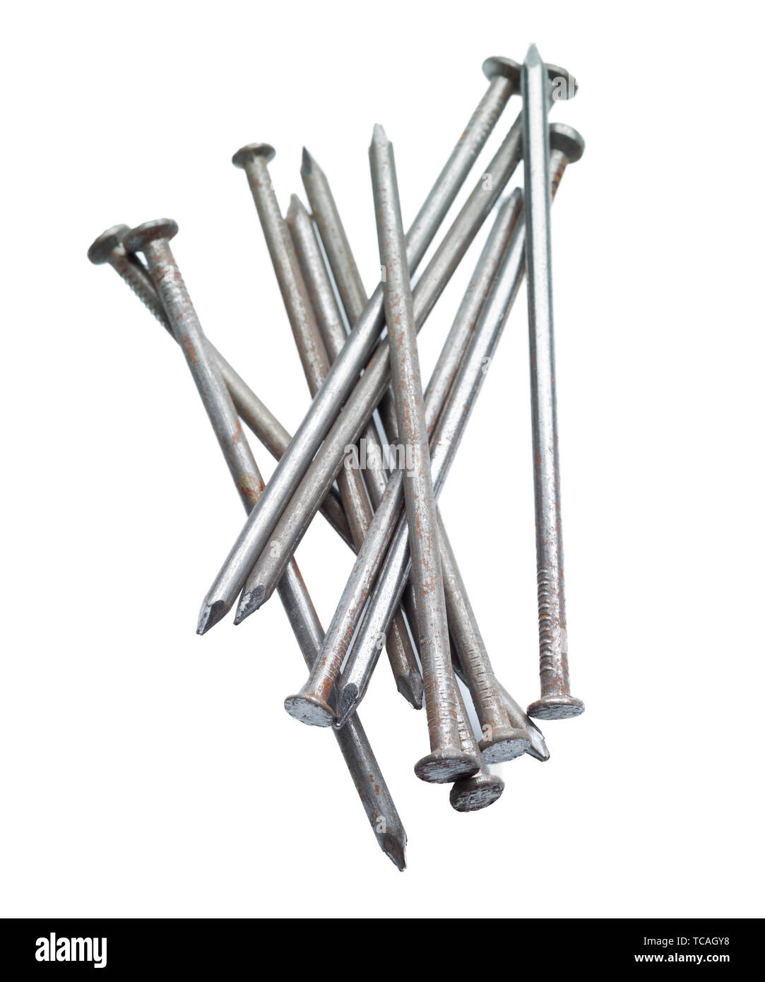 nail isolated on white Stock Photo - Alamy