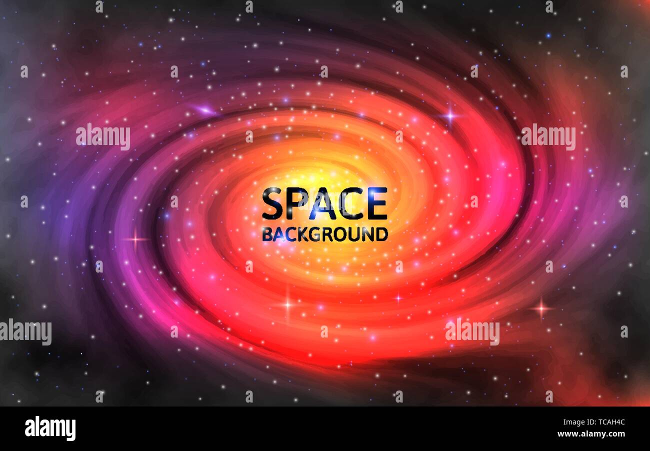 Galaxy background. Abstract colorful universe with sparkling stars ...