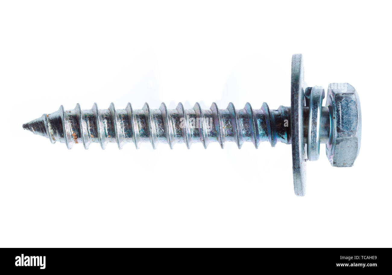 screw isolated on white Stock Photo - Alamy