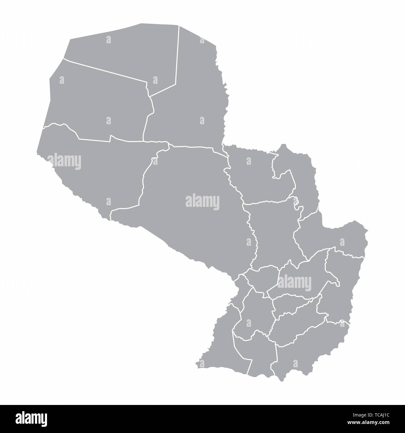 Map of paraguay hi-res stock photography and images - Alamy