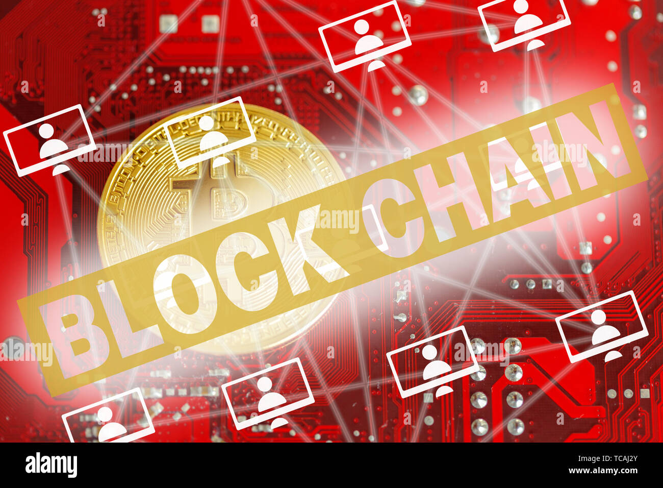 block chain concept Stock Photo - Alamy
