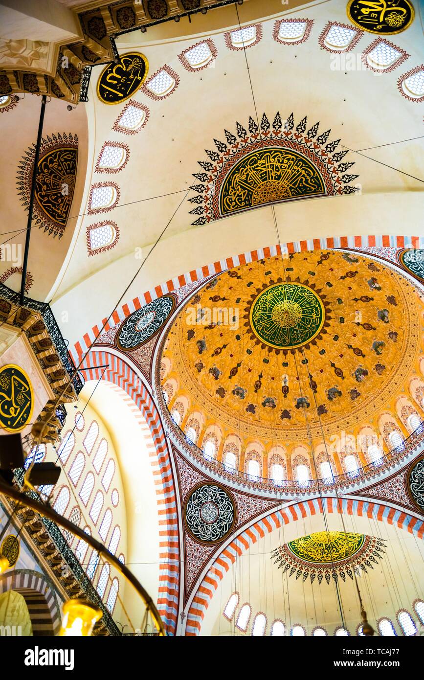Ceiling Design In Mosque In High Resolution Stock Photography and ...