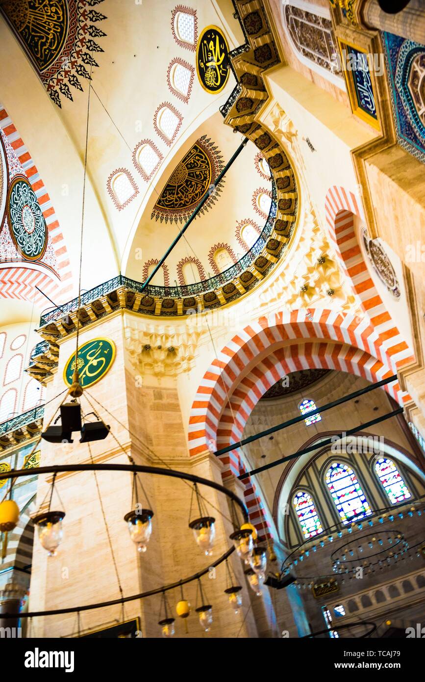 Ceiling Design In Mosque In High Resolution Stock Photography and ...