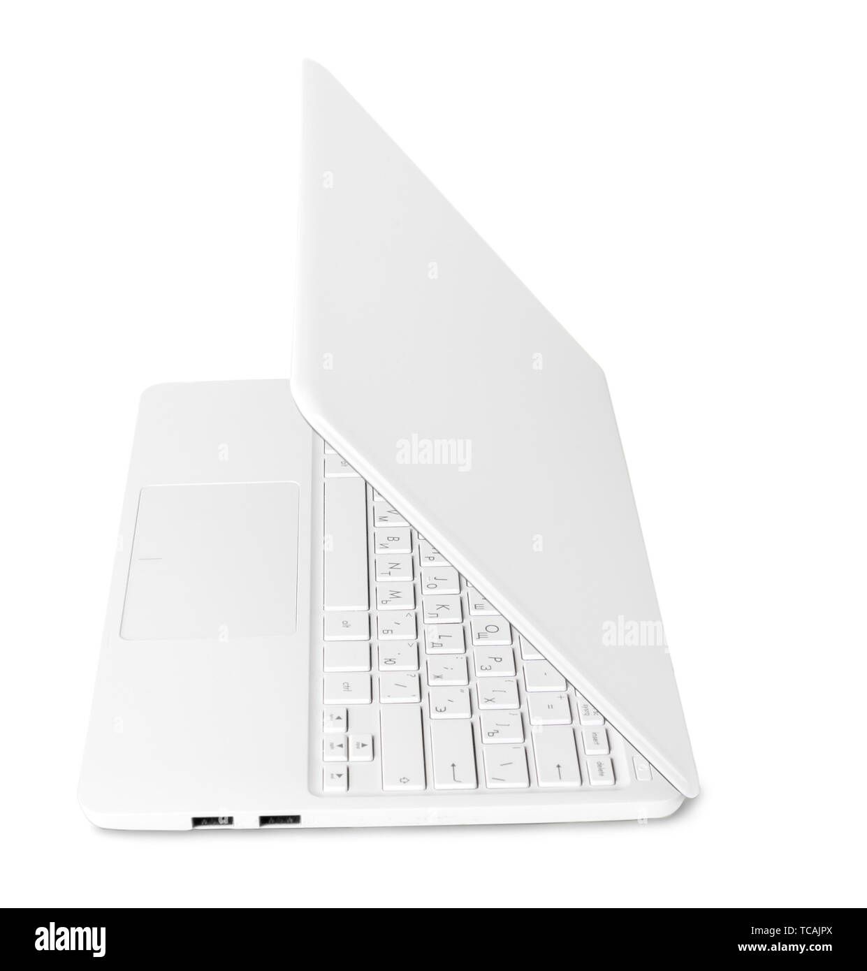 laptop isolated on white Stock Photo - Alamy