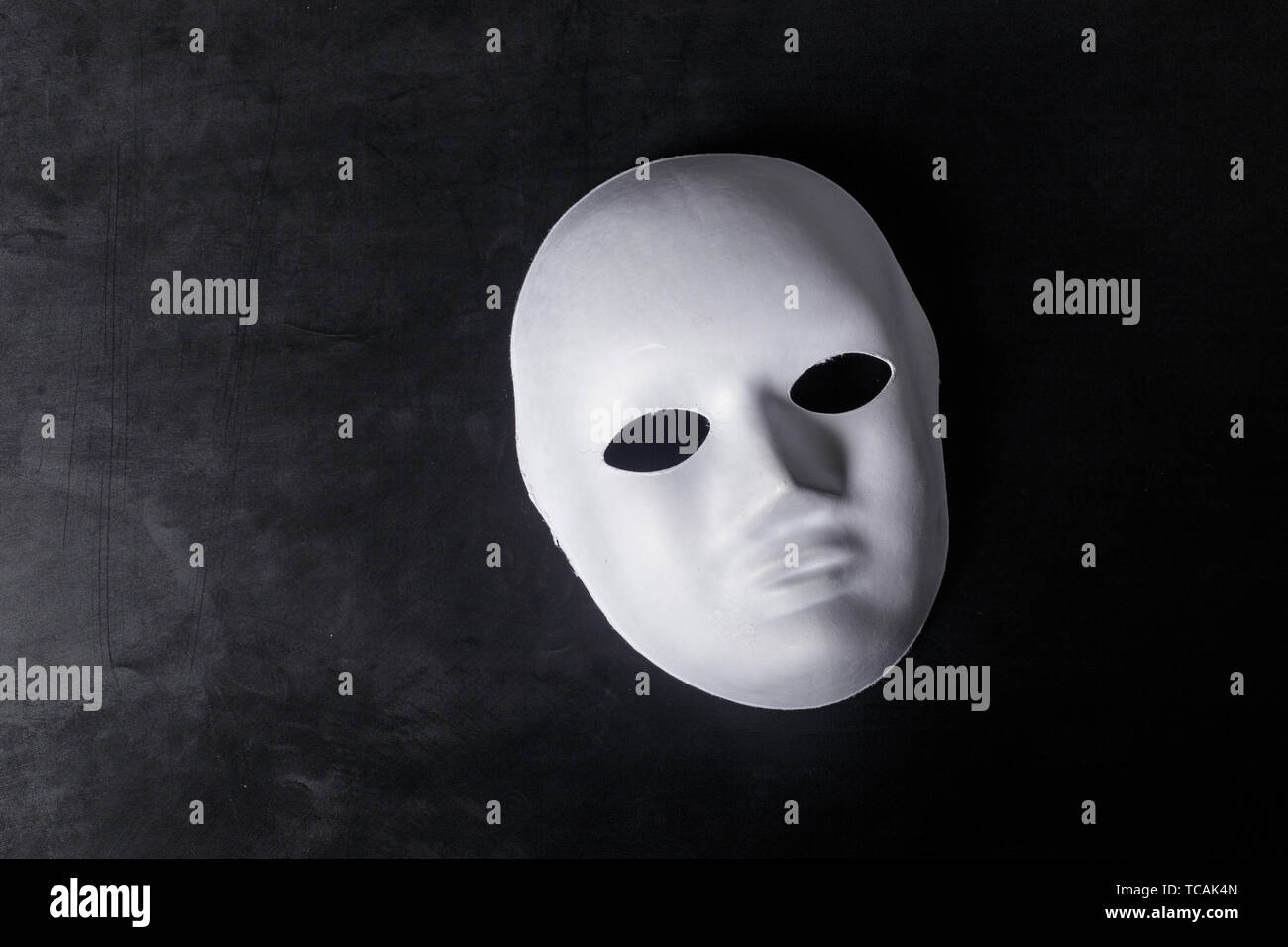 white mask close up Stock Photo - Alamy