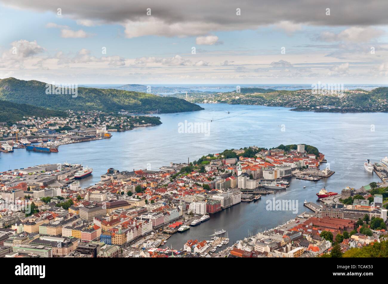 Norway birds eye view hi-res stock photography and images - Alamy