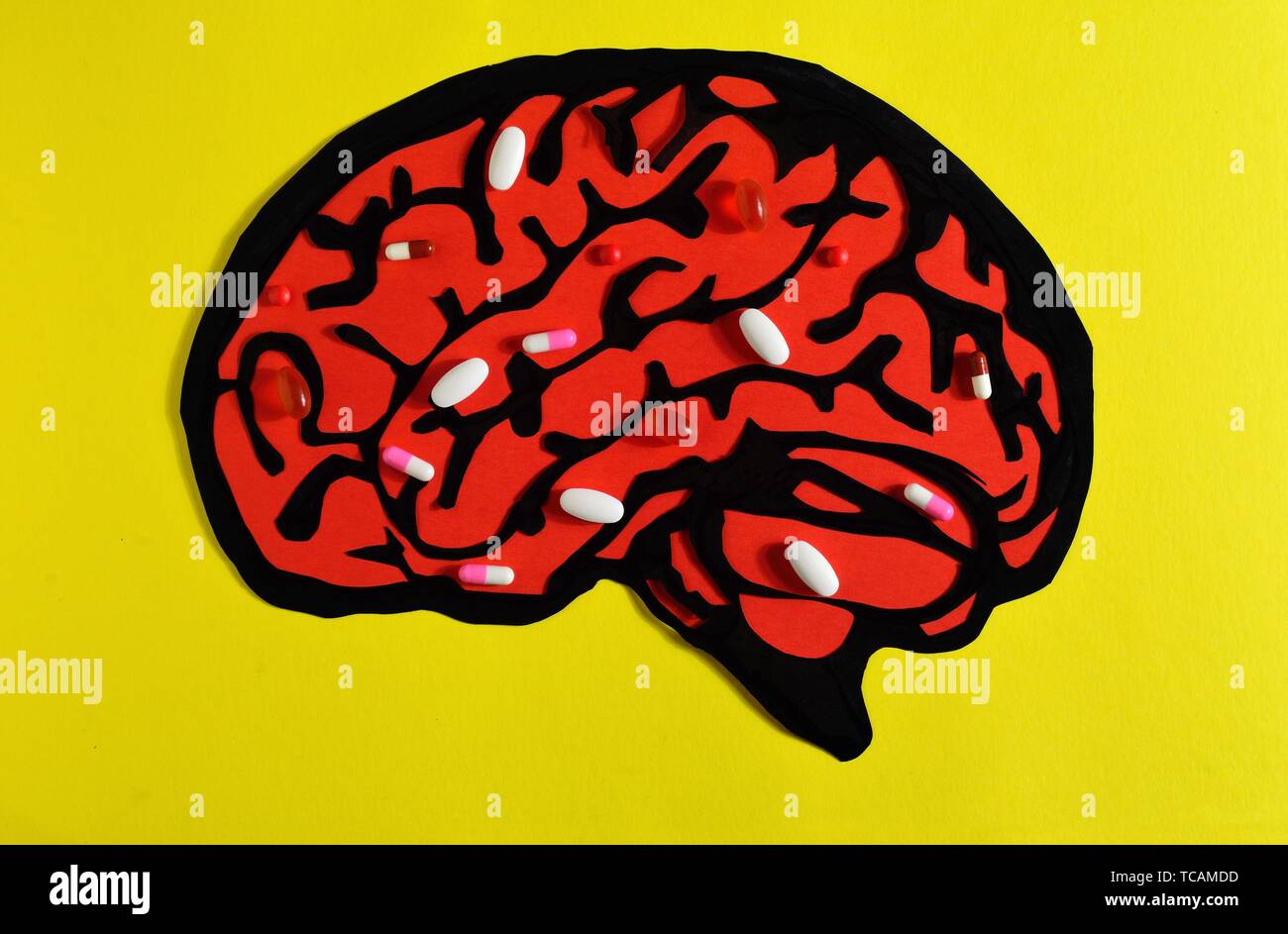 Brain cell drawing hi-res stock photography and images - Alamy