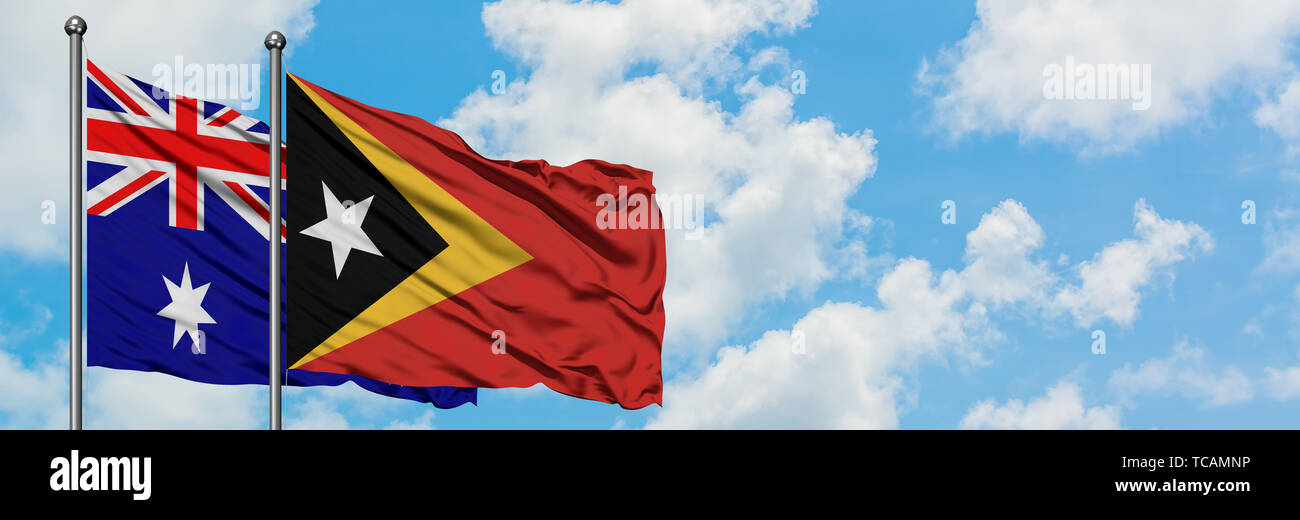 Australia east timor flag hi-res stock photography and images - Alamy