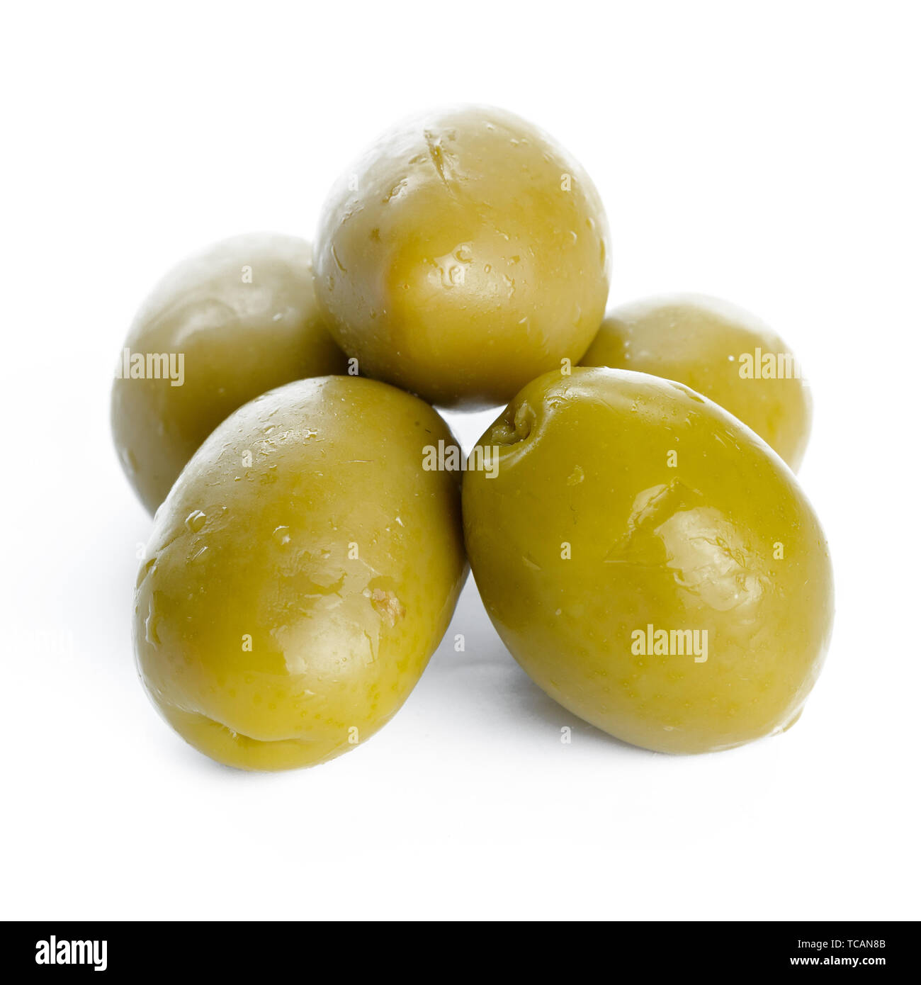 olive isolated on white Stock Photo - Alamy