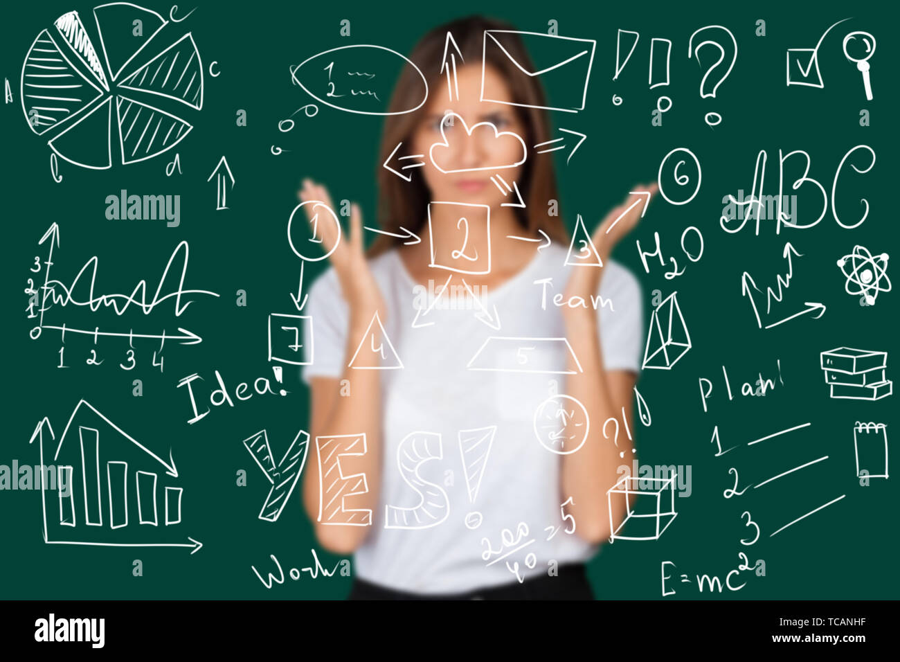 young serious angry woman portrait Stock Photo - Alamy