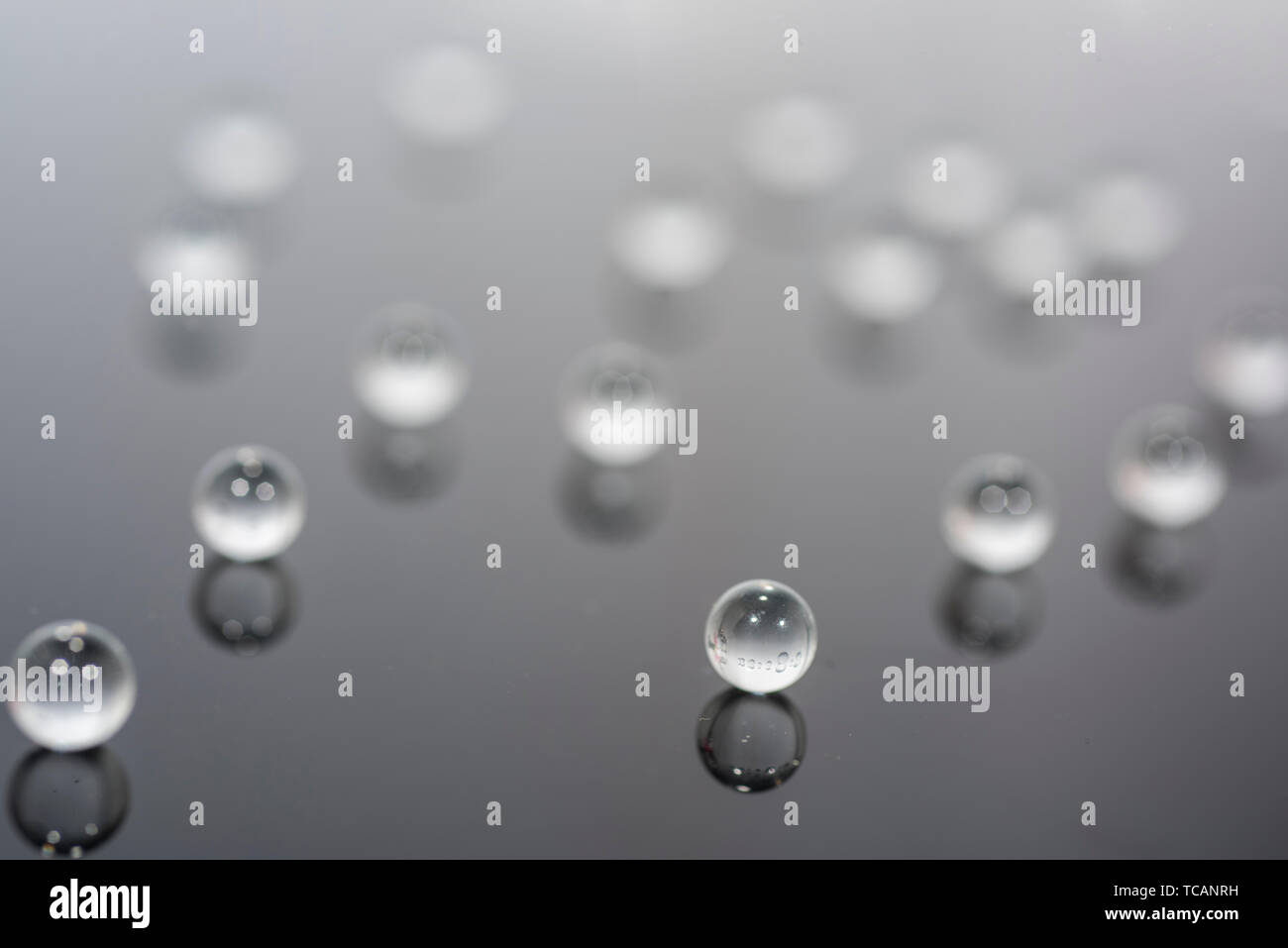Abstract photo with small glass balls on transparent background Stock ...