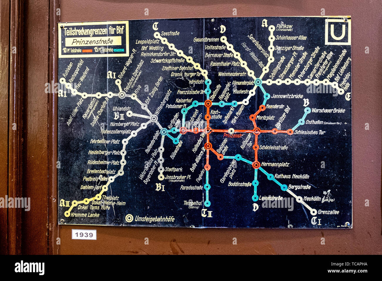 Berlin U Bahn Map 1977 Berlin Gleisplane/track Maps