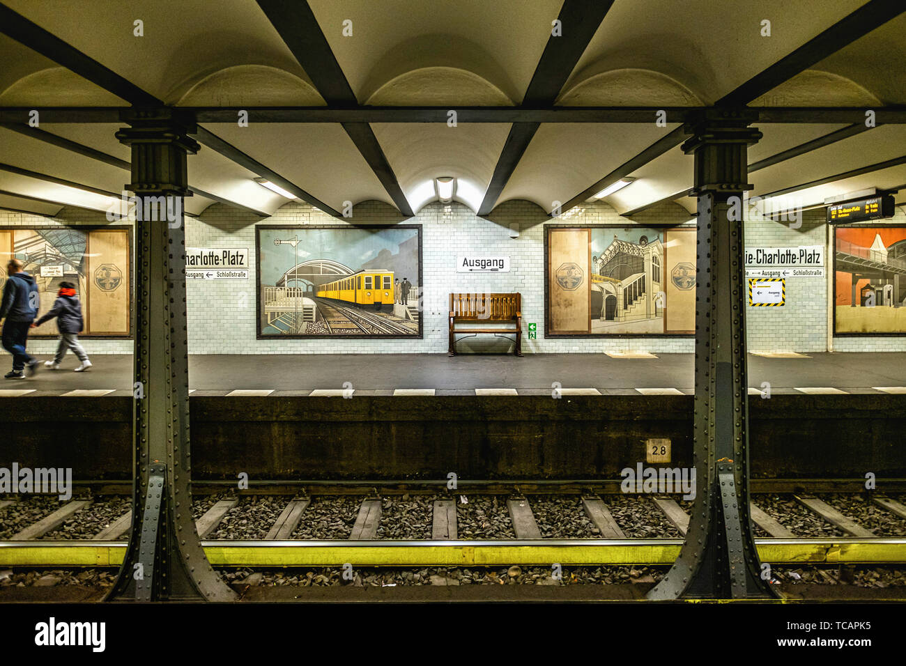 Sophie-Charlotte-Platz U-Bahn Underground railway station on the U2 ...